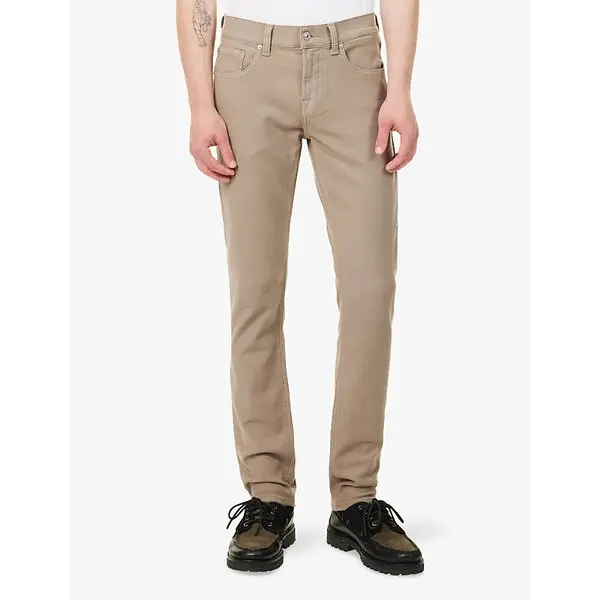 7 For All Mankind Slimmy Tapered-leg Stretch-denim Jeans