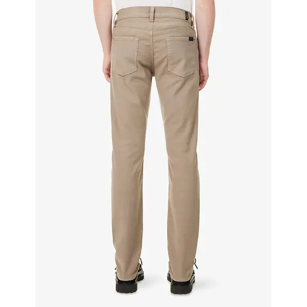 7 For All Mankind Slimmy Tapered-leg Stretch-denim Jeans