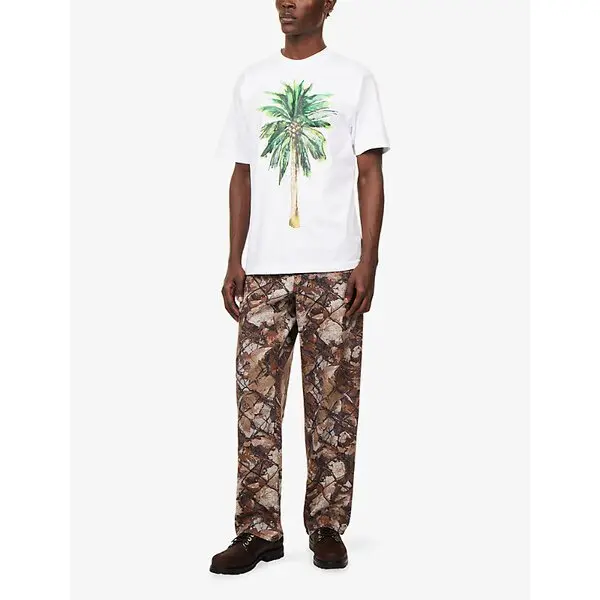 Obey Palm Graphic-print Cotton T-shirt