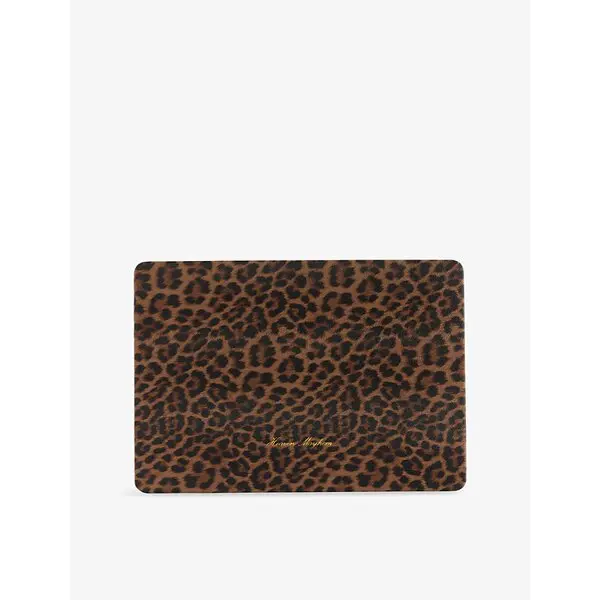 HEAVEN MAYHEM Air 15 -print Vegan-leather Laptop Case - Leopard
