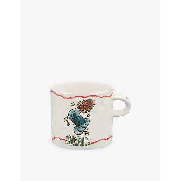 ANNA + NINA Zodiac Stoneware Mug 500ml - Aquarius