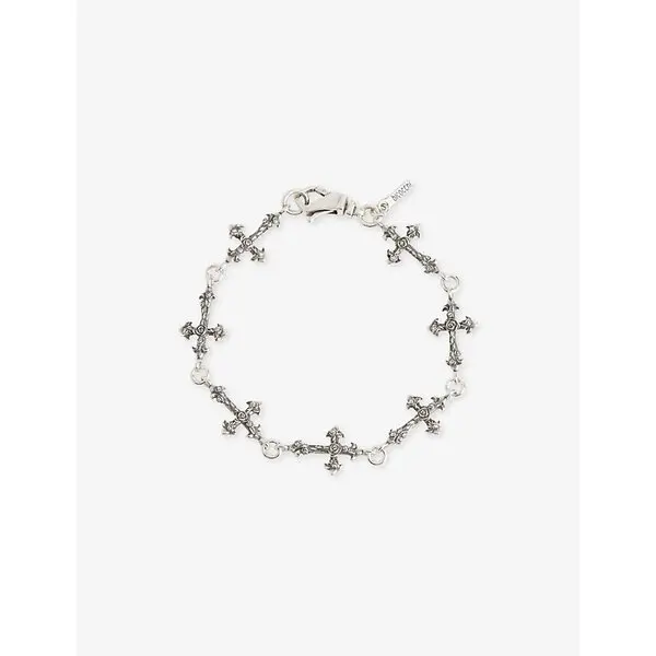 Emanuele Bicocchi Sterling Rose Multi-cross Bracelet - Silver