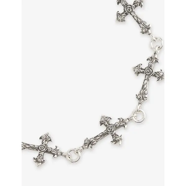 Emanuele Bicocchi Sterling Rose Multi-cross Bracelet