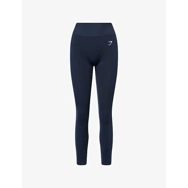 GYMSHARK Interval Seamless Leggings - Gs Stealth Blue