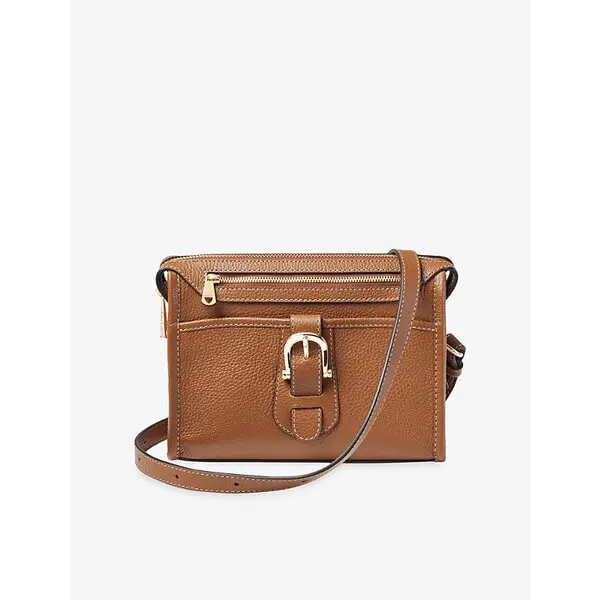 ASPINAL OF LONDON Small Leather Cross-body Bag - Tan