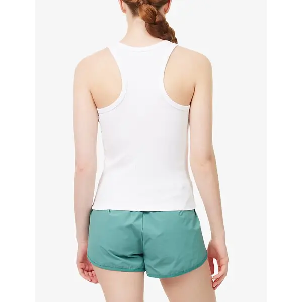 ADANOLA Ribbed Round-neck Stretch-modal Tank Top