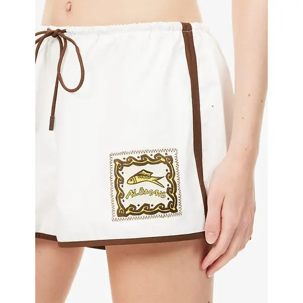 ALEMAIS Cotton Shorts With Brand Patch