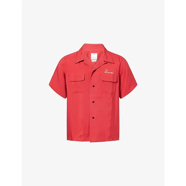 Visvim Judd Short-sleeve Rayon Shirt - Red