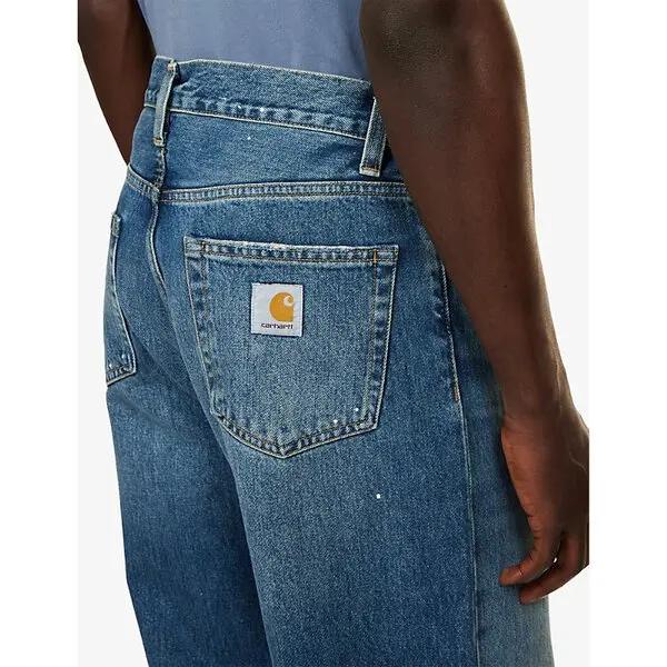 Carhartt Work In Progress Landon Paint-splatter Denim Jeans - Blue