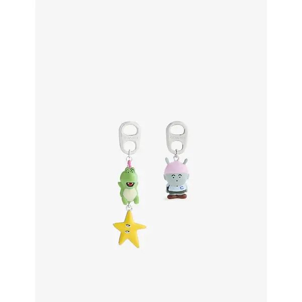 COACH Mismatched Charm Metal Earrings - Multi