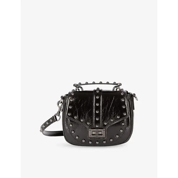 The Kooples Emily Stud-embellished Leather Shoulder Bag