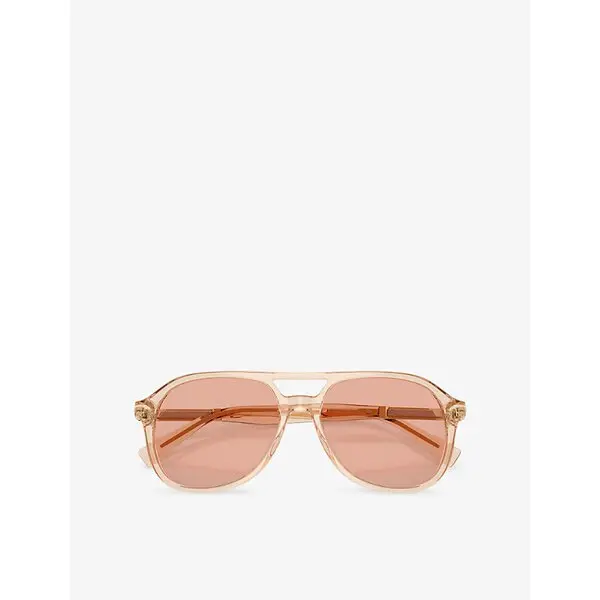 Brunello Cucinelli Pilot-frame Acetate Sunglasses
