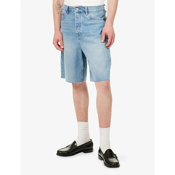 FRAME Baggy Denim Shorts
