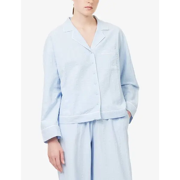 Lounge Textured Cotton Pyjama Shirt