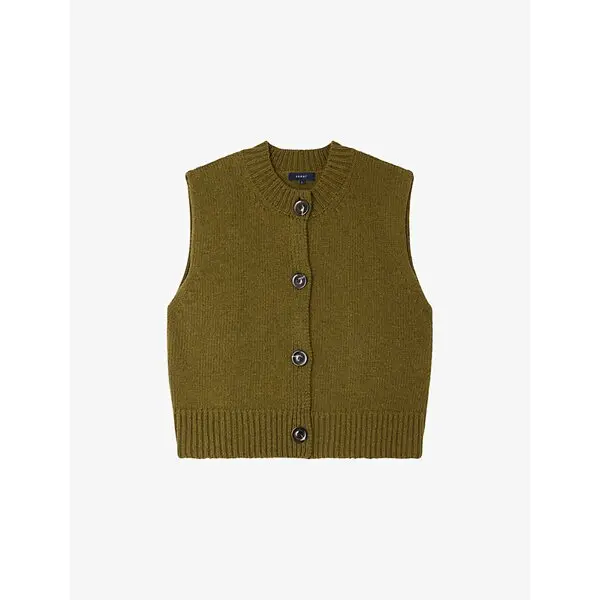 Soeur Ivana Sleeveless Wool Cardigan