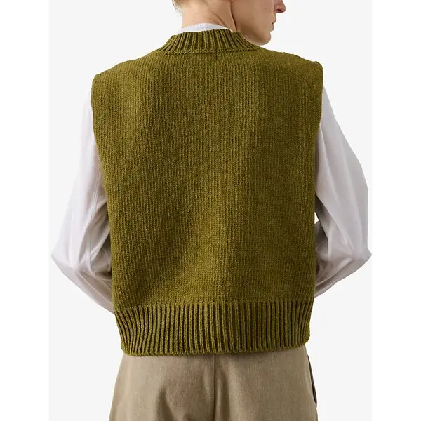 Soeur Ivana Sleeveless Wool Cardigan