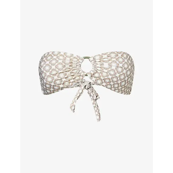 Monday Swimwear Costa Rica Bikini Top - Tile Geo