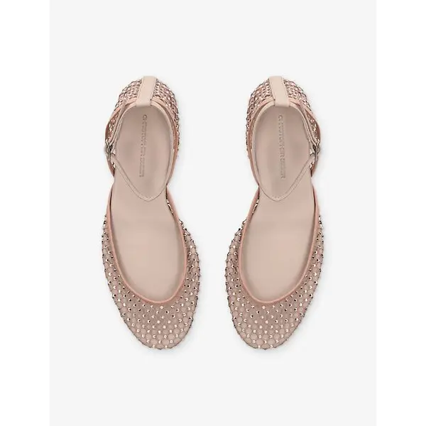 Christopher Esber Minette Mesh Ballet Flats - Blush