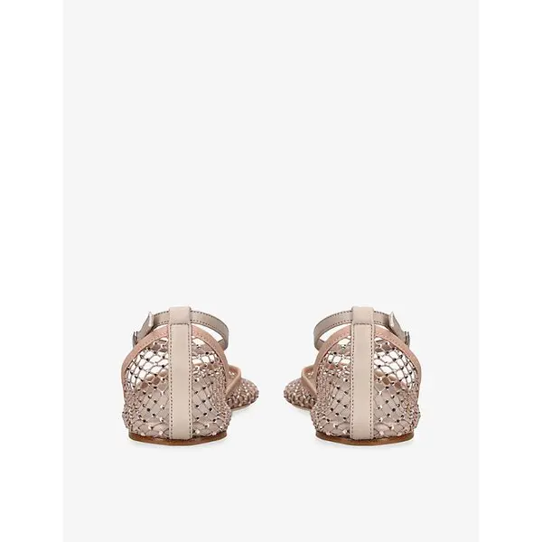 Christopher Esber Minette Mesh Ballet Flats - Blush