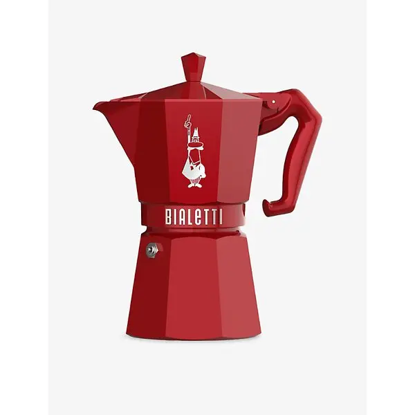 BIALETTI Moka Express Exclusive Three-cup Aluminium Coffee Maker - Red