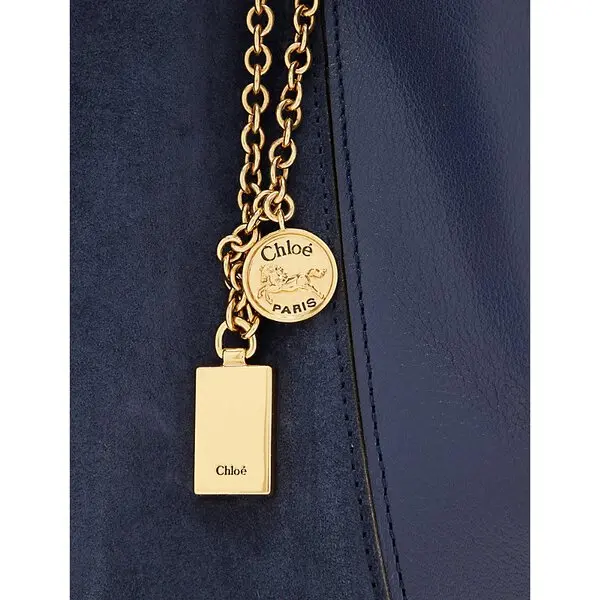 Chloé Leather Tote Bag With Branded Charm Hardware