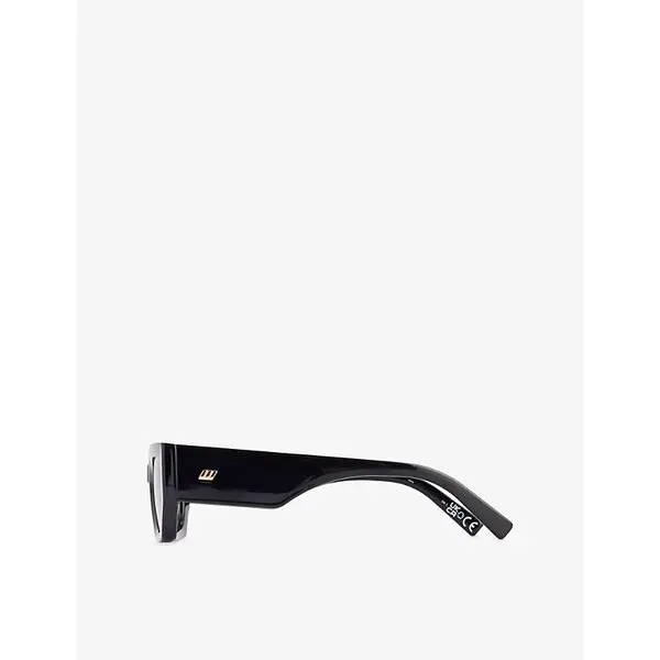 Le Specs D-frame Acetate Sunglasses - Black