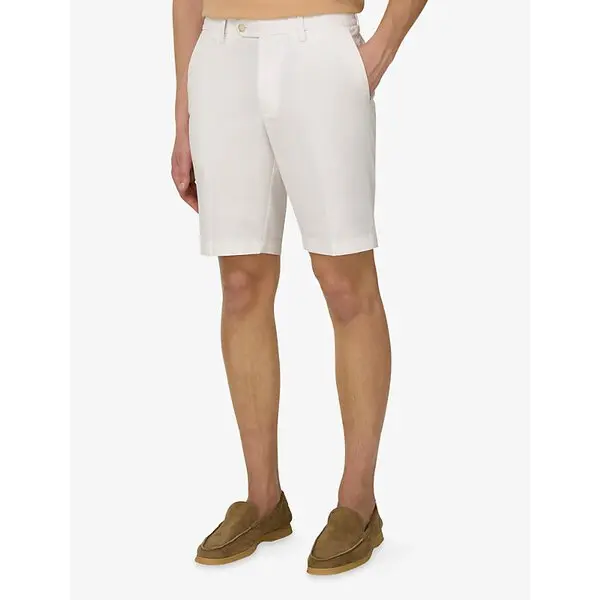 Boggi Milano Straight-leg Regular-fit Stretch-cotton Bermuda Shorts