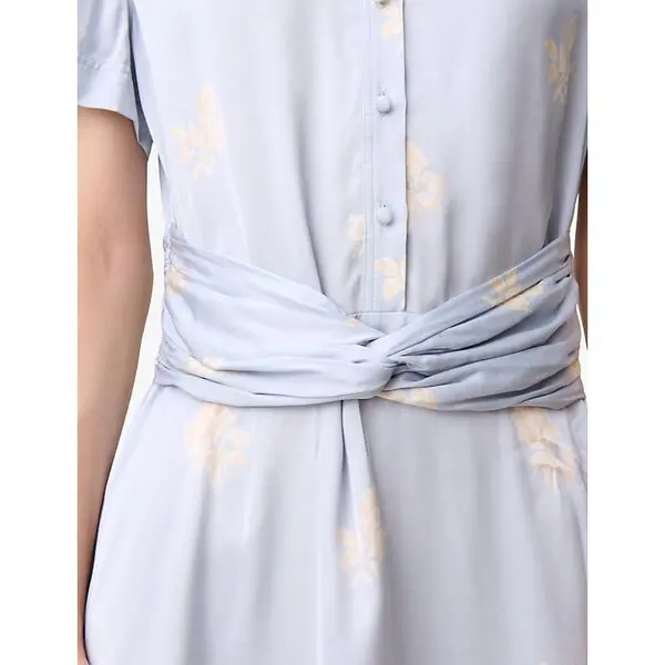 Claudie Pierlot Floral-print Satin Mini Dress