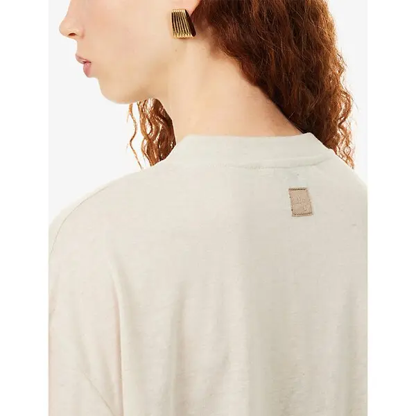 ATELIER NINETY FIVE Relaxed-fit Long-sleeve Jersey Top