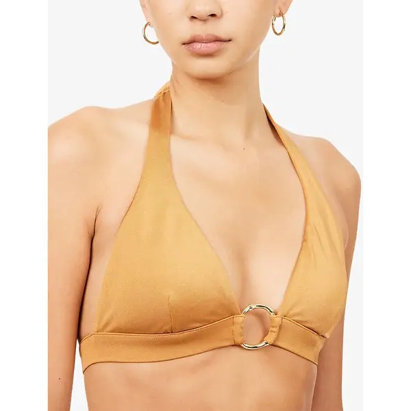 Heidi Klein Atrani Ring Halter Bikini Top