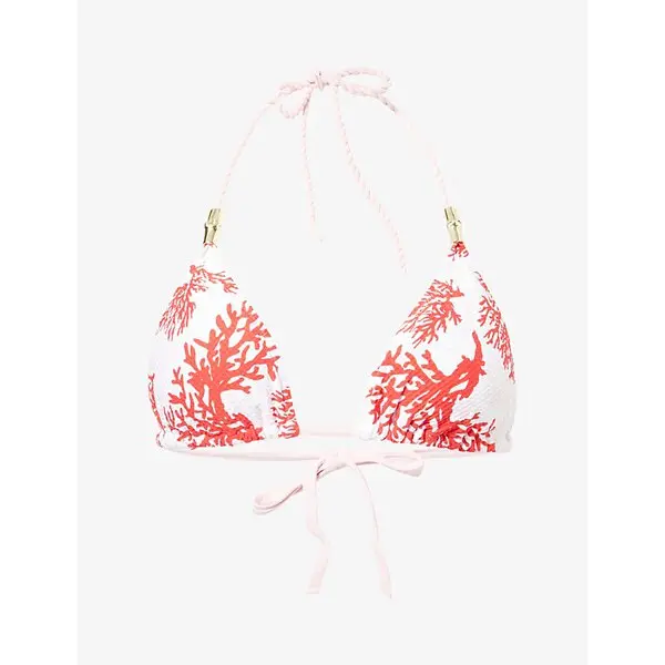 Heidi Klein Scala Triangle Bikini Top - Prt-prt