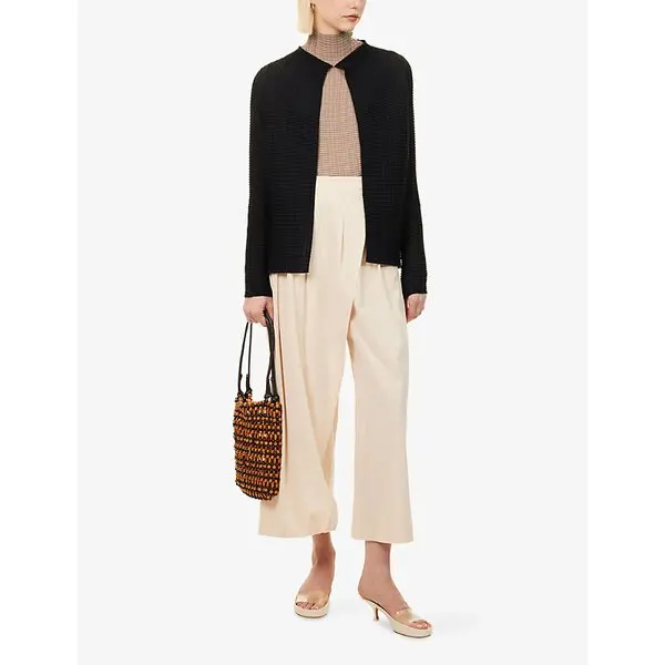 Issey Miyake Wooly Pleats Knit Cardigan