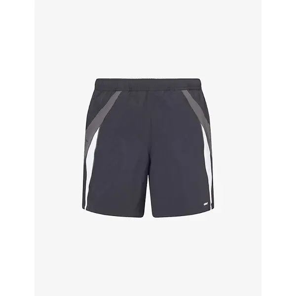Obey Onset Contrast-stripe Woven Shorts - Black
