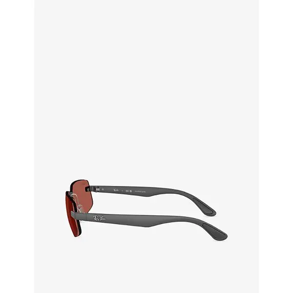 Ray-ban Irregular Frame Sunglasses - Grey