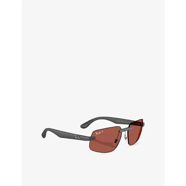 Ray-ban Irregular Frame Sunglasses - Grey