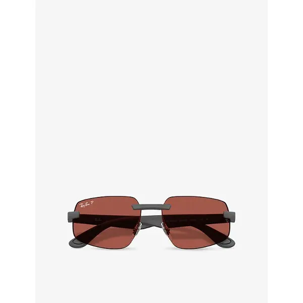 Ray-ban Irregular Frame Sunglasses - Grey