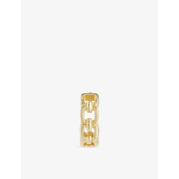 SERGE DENIMES Yellow -plated Sterling Silver Hoop Earring - Gold