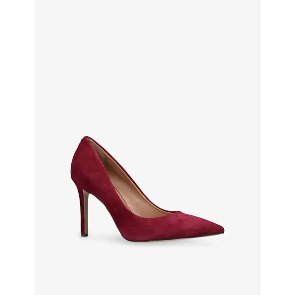 Sam Edelman Hazel Suede Pointed Toe Stiletto Courts - Wine