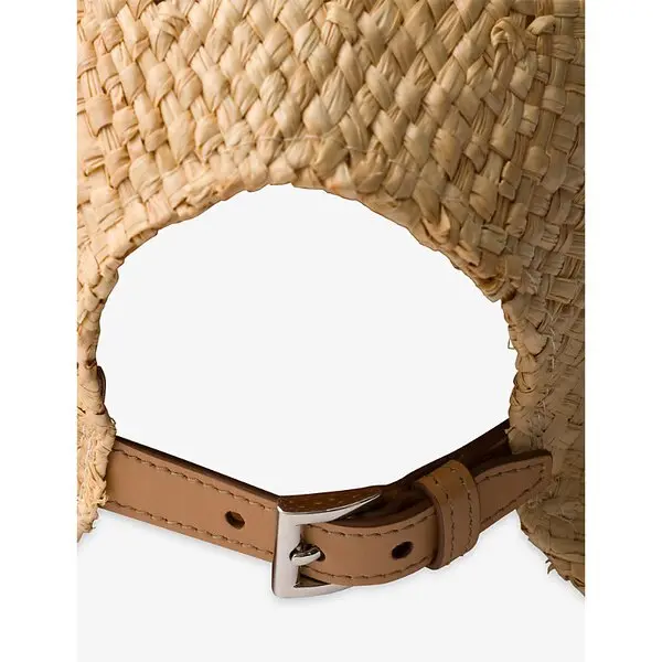 Prada Raffia Bucket Hat - Neutral