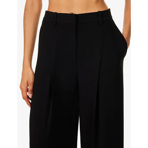 Theory Pleated Wide-leg Trousers