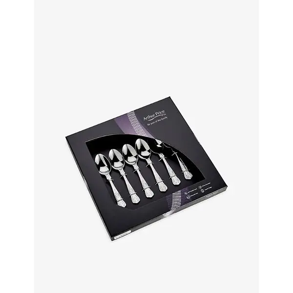 ARTHUR PRICE Kings Stainless-steel 6-piece Tea Spoon Set - Stainless Steel