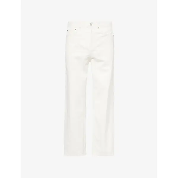 LES DEUX Carpenter Patch-pocket Denim Jeans - Light Ivory