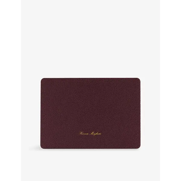 HEAVEN MAYHEM Pro 13 Pebbled Vegan-leather Laptop Case - Plum