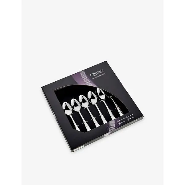 ARTHUR PRICE Dubarry Stainless-steel 6-piece Tea Spoon Set - Stainless Steel