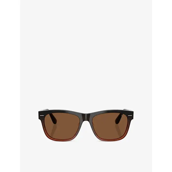 Brunello Cucinelli Acetate Pillow-frame Sunglasses - Black
