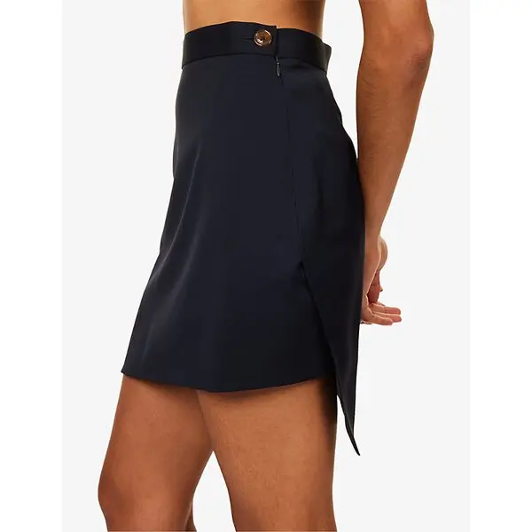 VIVIENNE WESTWOOD Asymmetric Wool Mini Skirt
