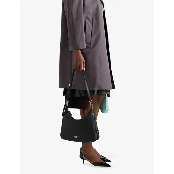 Prada Large Leather Shoulder Bag