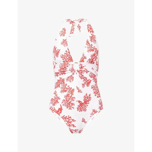 Heidi Klein Scala Ring Halter Swimsuit - Prt-prt