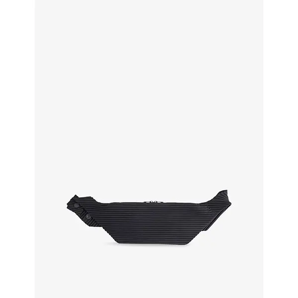 Issey Miyake Homme Plissé Pleated Crossbody Bag - Black