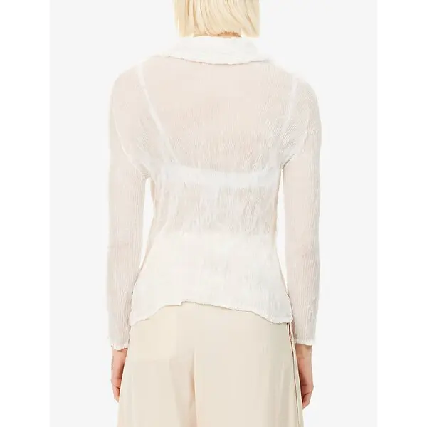 Issey Miyake Pleated Zip-through Shirt